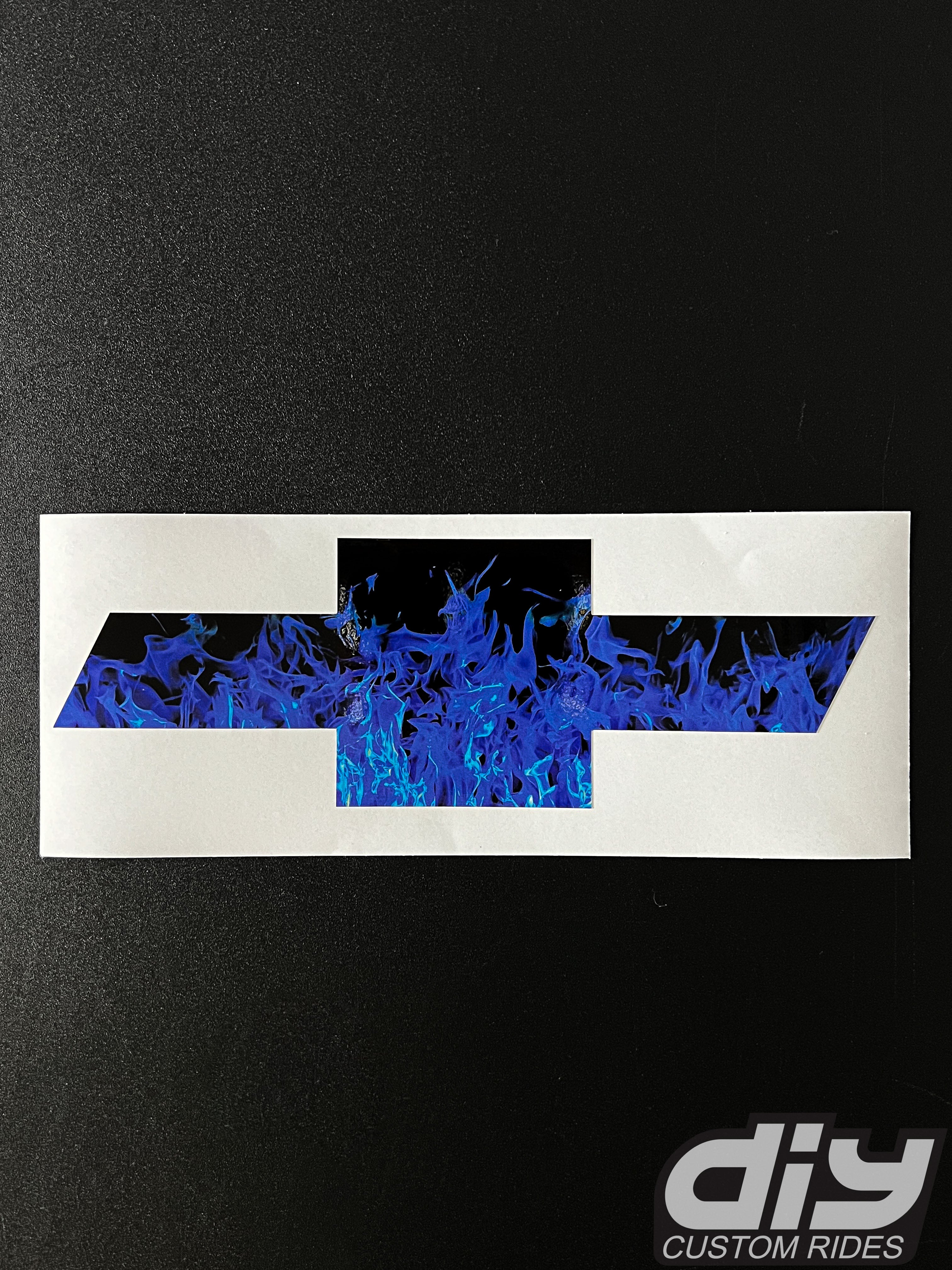 Blue Fire Flames Tailgate Emblem Overlay Premium Vinyl Decal Fits 2014 ...